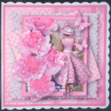 Pink Carnations - Multi-Layer Card Mini Kit - CUP791044_1648 | Craftsuprint