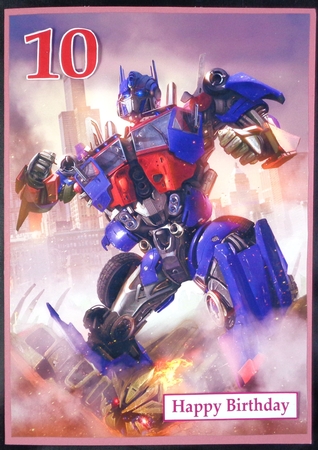 Transformers Optimus Prime A5 Quick Card - CUP801051_82225 | Craftsuprint