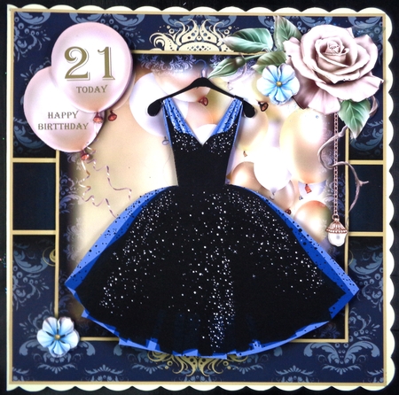 The Party Dress Card Front Kit - CUP844011_1483 | Craftsuprint