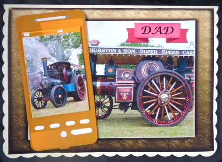 Fathers Day or Birthday Traction Engine Phone card - CUP850955_3656 ...