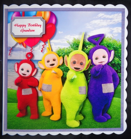 Teletubbies birthday card front - CUP853056_43516 | Craftsuprint