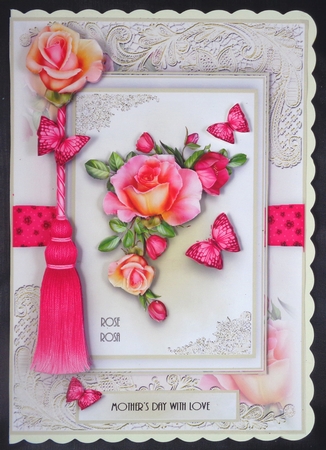Romantic Rosa Card Front Kit A5 - CUP855924_1483 | Craftsuprint