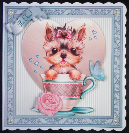 So Sweet Yorkie Topper and Decoupage - CUP872849_2153 | Craftsuprint