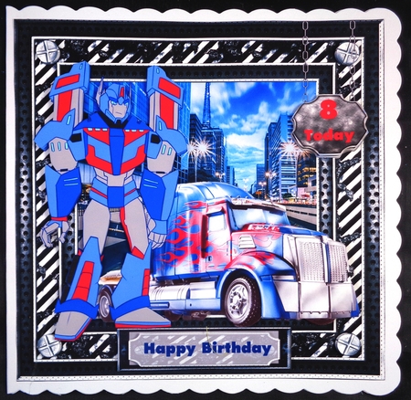 Optimus Prime Birthday Ages mini kit - CUP882389_11517 | Craftsuprint