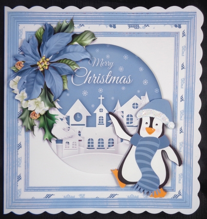 Christmas penguin paper art2 a4 - Photo by Linda Short