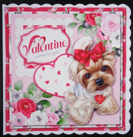Puppy Love 6x6 Layered Card Front, Insert & Envelope. - CUP945083_905 ...