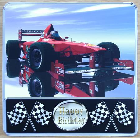 Red Racing Card on Reflective Background and Base - CUP575166_1446 ...