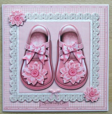 Quick Card Baby Girl Shoes - CUP583621_936 | Craftsuprint