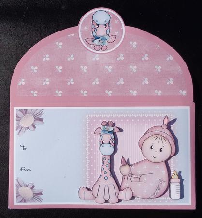 Giraffe Baby Girl Money Wallet - CUP614462_2053 | Craftsuprint