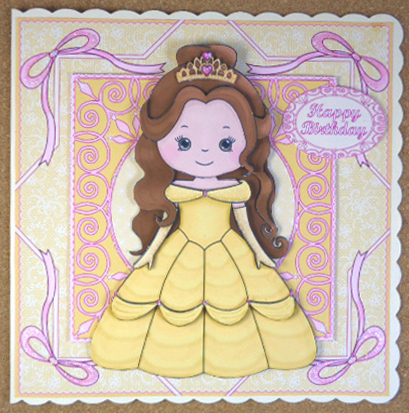Beautiful Princess Belle Decoupage Mini Kit - CUP663484_1028 | Craftsuprint