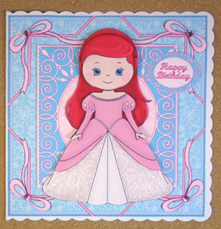 Beautiful Princess Red Head Decoupage Mini Kit - CUP666336_1028 ...