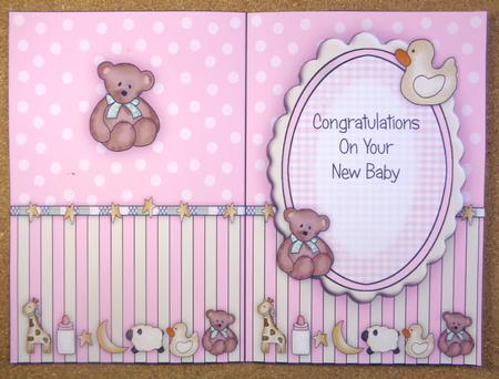 Pink New Baby Pram and Toys Insert - CUP674895_1416 | Craftsuprint