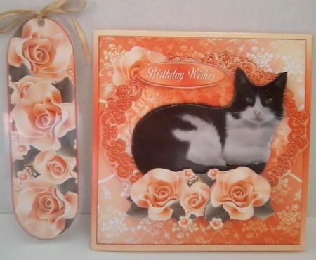 Lace and Rose, Cat Card Kit - CUP565039_1446 | Craftsuprint