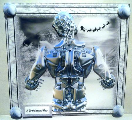 A Christmas Robot Card Front Kit - CUP651284_1483 | Craftsuprint