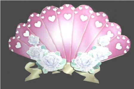 Anniversary/birthday Purple Fan & Stand - CUP27997_99 | Craftsuprint