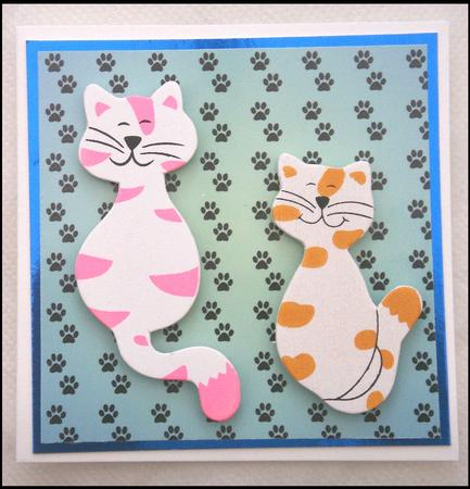 Blue Paw Print Backing Sheet 2 - Photo by Lynda Harman