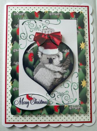 Christmas Australian Koala Bauble - CUP462444_543 | Craftsuprint