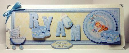 Create Any Name Baby Boy Card Kit & Decoupage - CUP422692_68 | Craftsuprint