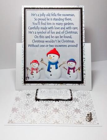 Two Christmas Snowman Verse Topppers - CUP560145_1035 | Craftsuprint