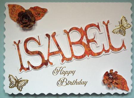 Isabelle Name Layered Card - CUP701974_596 | Craftsuprint