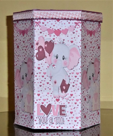 VALENTINE HEXAGONAL GIFT BOX - CUTE ELLIES ELEPHANTS - CUP938480_2049 ...