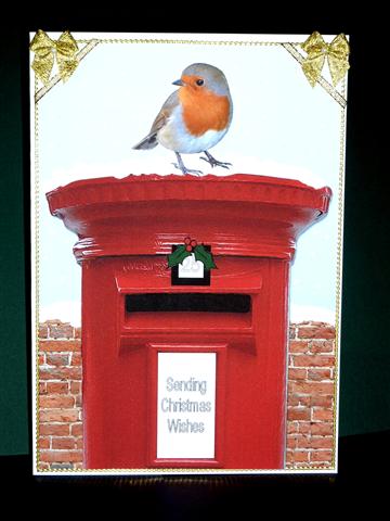 Christmas Robin on a Post Box 3D Decoupage - CUP260447_15 | Craftsuprint