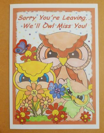 A4 We'll Owl Miss You 2 - CUP480369_66 | Craftsuprint