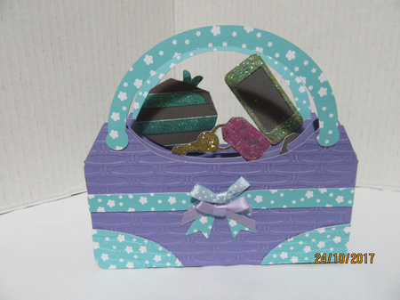 3D Handbag Box Card - CUP824147_40382 | Craftsuprint