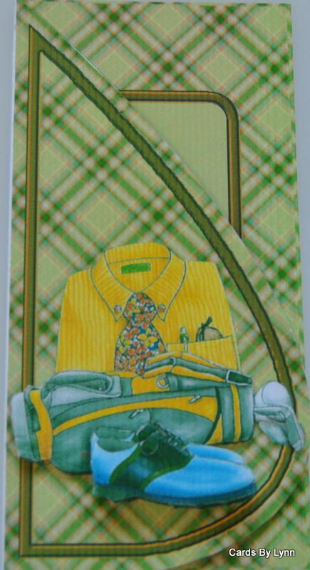 Golfer Teardrop Card - CUP263383_174 | Craftsuprint
