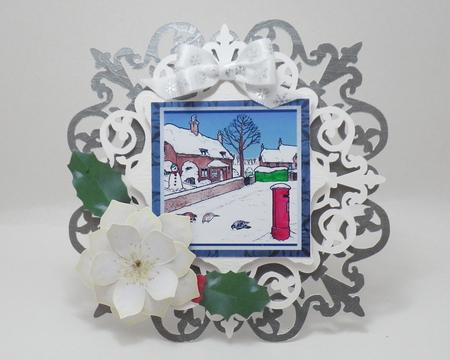 Square Fancy Frame Card or Picture Frame - CUP695681_1577 | Craftsuprint