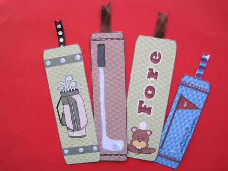 Golf Bookmarks2 - CUP168514_63 | Craftsuprint