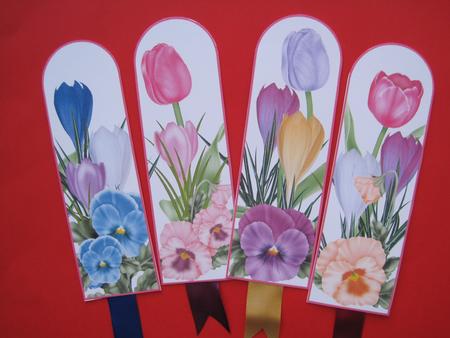 Spring Flower Bookmarks - CUP184031_351 | Craftsuprint