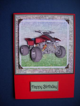 Quad Bike Card - CUP50101_489 | Craftsuprint