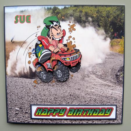 Quad Bike Dirt Track Maximum Mud Card Front Step by Step - CUP308650 ...