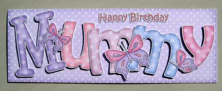 Large Dl Birthday Mummy Butterflies Card & 3D Decoupage - CUP406947_359 ...