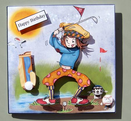 Golf Which Ball ??? Card Topper & Decoupage - CUP432502_1865 | Craftsuprint