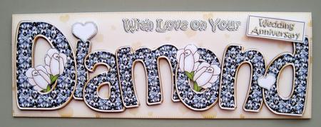 Diamond Anniversary Roses Large Dl 3D Decoupage - CUP482638_359 ...