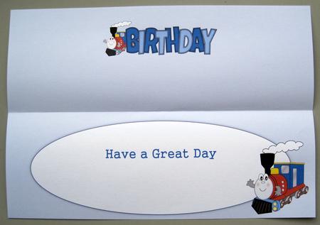 Terry the Train Birthday Large Dl 2 Insert - CUP562971_750 | Craftsuprint