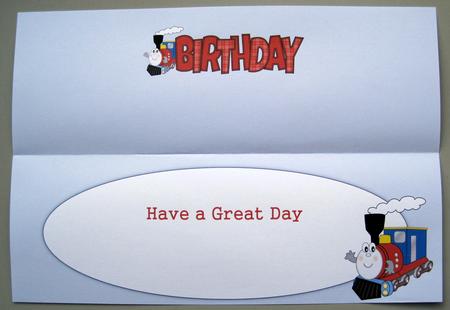 Terry the Train Birthday Large Dl 3 Insert - CUP562973_750 | Craftsuprint