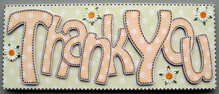 Lge Dl Thank You 3D Decoupage - CUP610436_359 | Craftsuprint