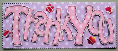 Lge Dl Thank You 3D Decoupage - CUP610439_359 | Craftsuprint