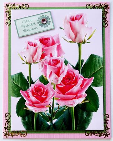 A4 Pretty Roses - CUP105581_49 | Craftsuprint