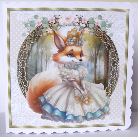 3 Princess fox card fronts/toppers 6 - Photo by Margaret McCartney