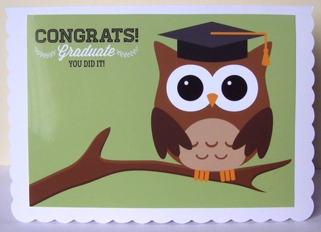 Graduation Owl - Congratulations Topper - Photo by Margaret McCartney