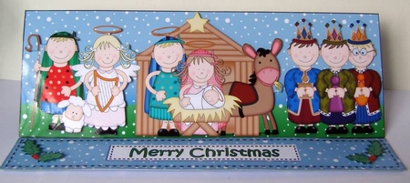 Large DL The Christmas Story Nativity Easel Card Kit - Photo by ...