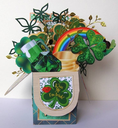 POP UP 3D BOX CARD KIT - ST. PATRICKS DAY - THE IRISH - CUP738995_2049 ...