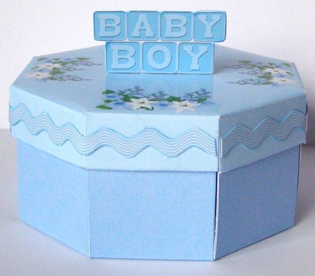 New baby boy exploding box card - CUP898205_20842 | Craftsuprint
