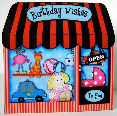 The Little Toy Shop Shaped Card Decoupage N Greetings - CUP210547_359 ...