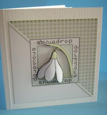 Snowdrops Quick Card with Decoupage - CUP31313_359 | Craftsuprint
