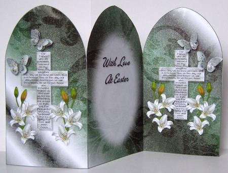 The Lord's Prayer on Cross 1 - Arch Tri Fold Card - Photo by Margaret ...